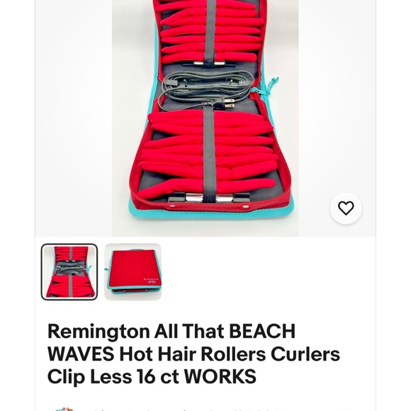 Remington | Hair | Remington Beach Waves Hot Hair Rollers Red And Blue ...